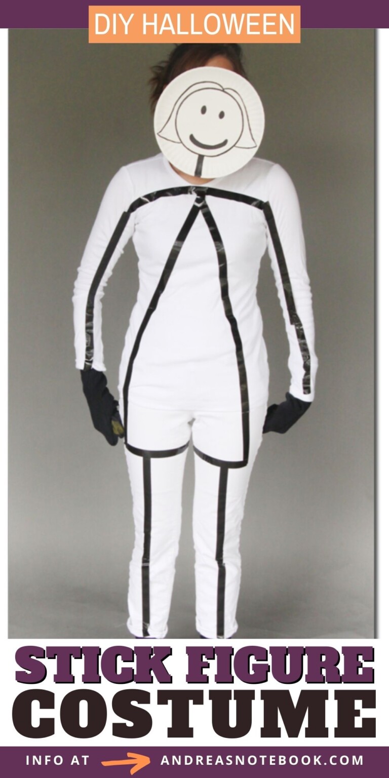 DIY halloween stick figure costume tutorial stick man PIN - Andrea's ...