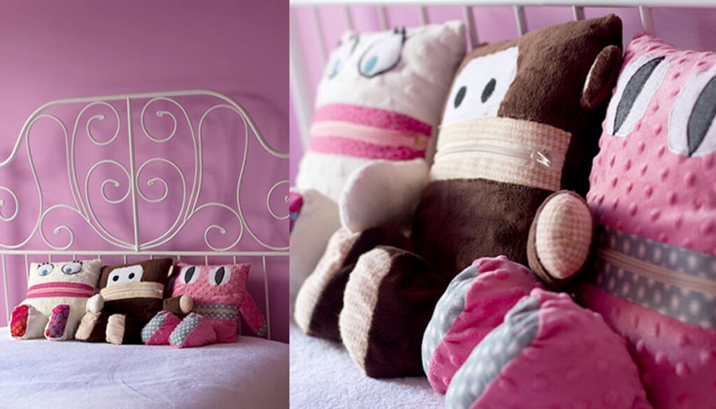 Adorable Homemade Pajama Eater Pillow Tutorial