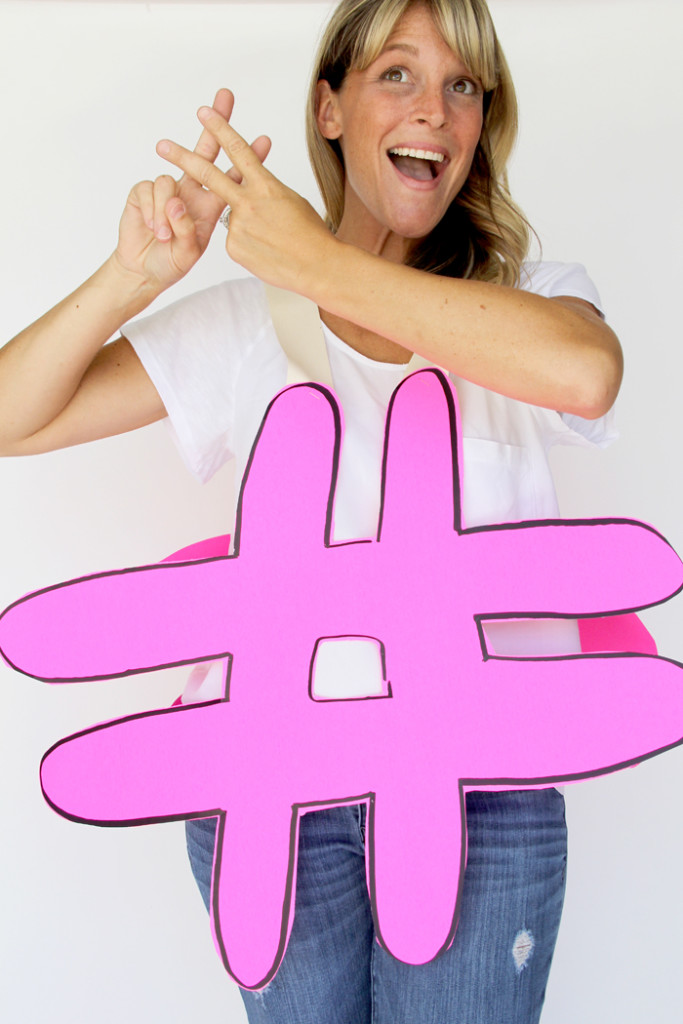 How to make a Hashtag Costume - Andrea's Notebook