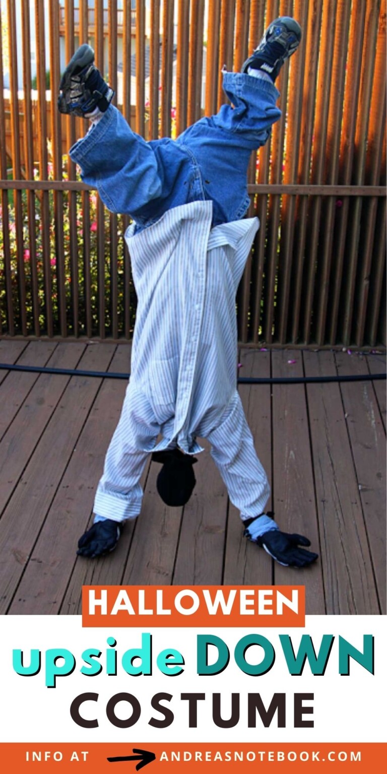 PIN Upside down costume DIY halloween - Andrea's Notebook