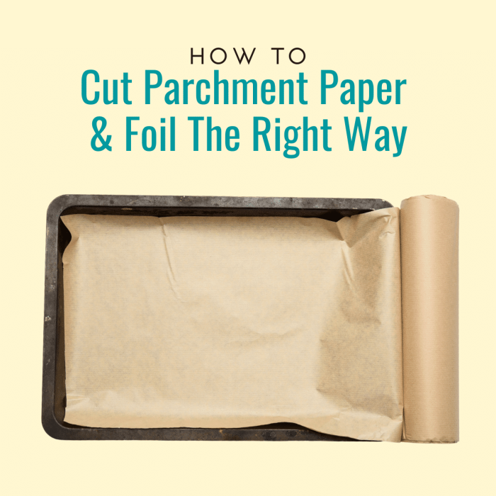 how to cut parchment paper square 3 - Andrea's Notebook