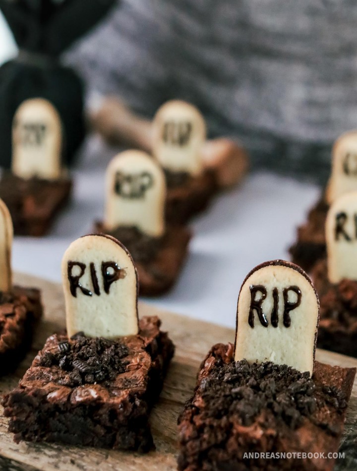 Halloween Graveyard RIP Brownies-50 - Andrea's Notebook