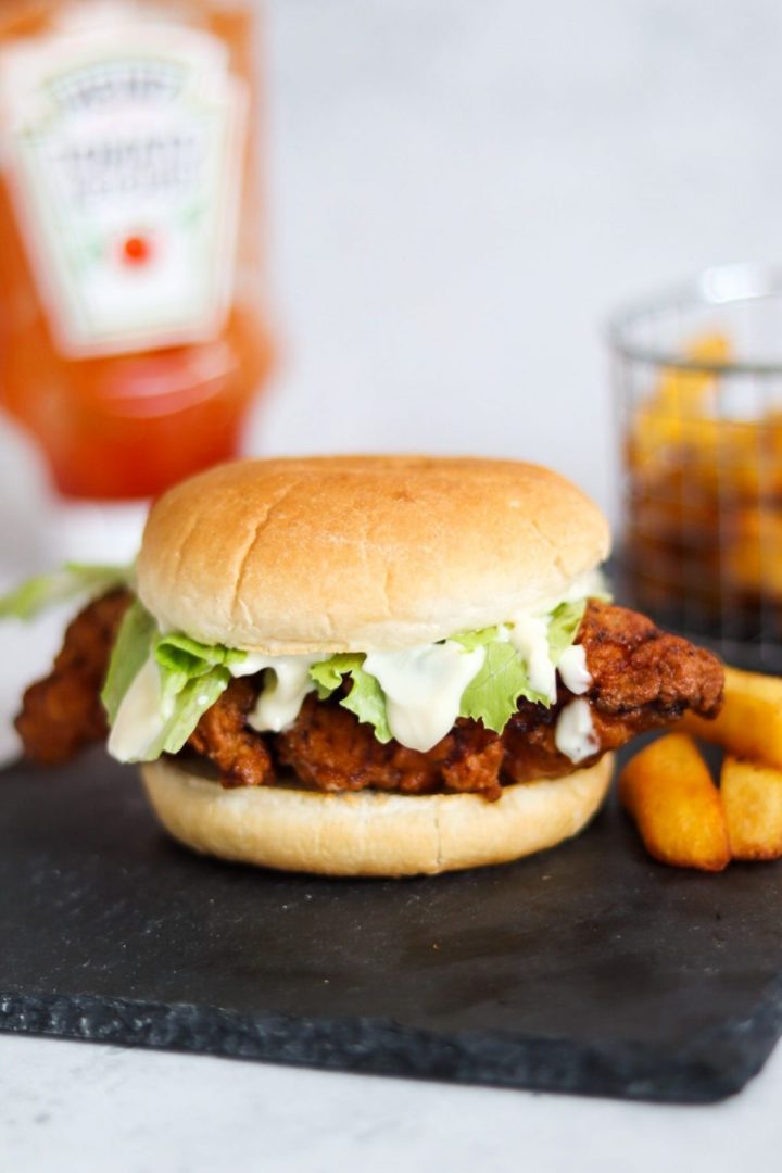 How-to-make-crispy-chicken-fillet-burgers-KFC-zinger-burger-recipe ...