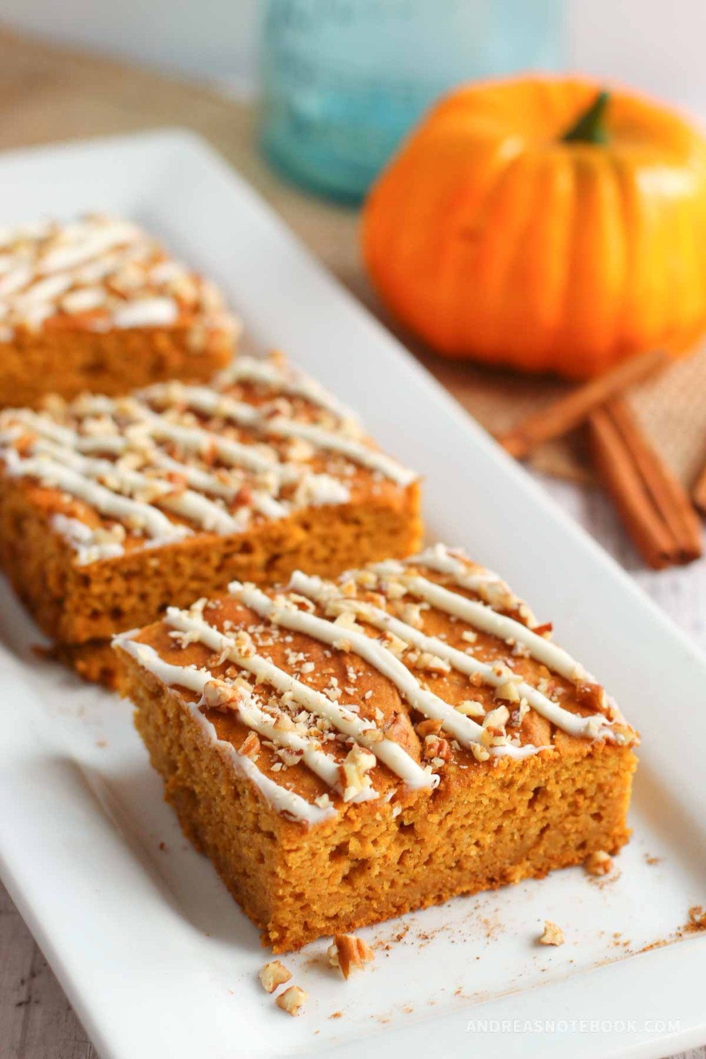 Easy Pumpkin Bar Recipe - Andrea's Notebook
