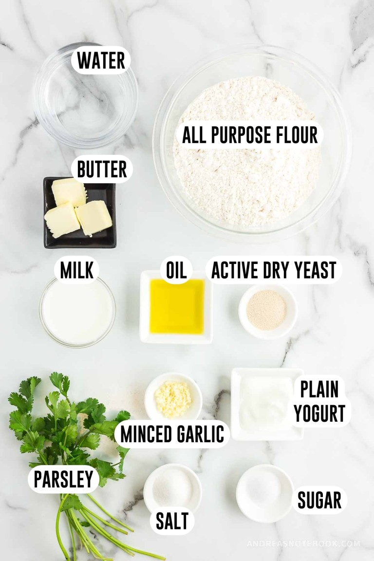 Easy Soft Garlic Butter Naan Recipe (stovetop or air fryer)