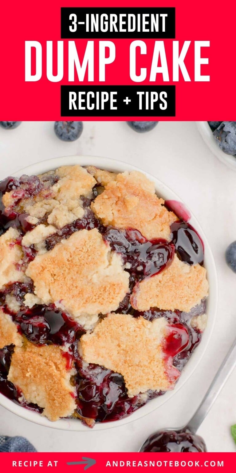 3 ingredient blueberry dump cake recipe (7) - Andrea's Notebook